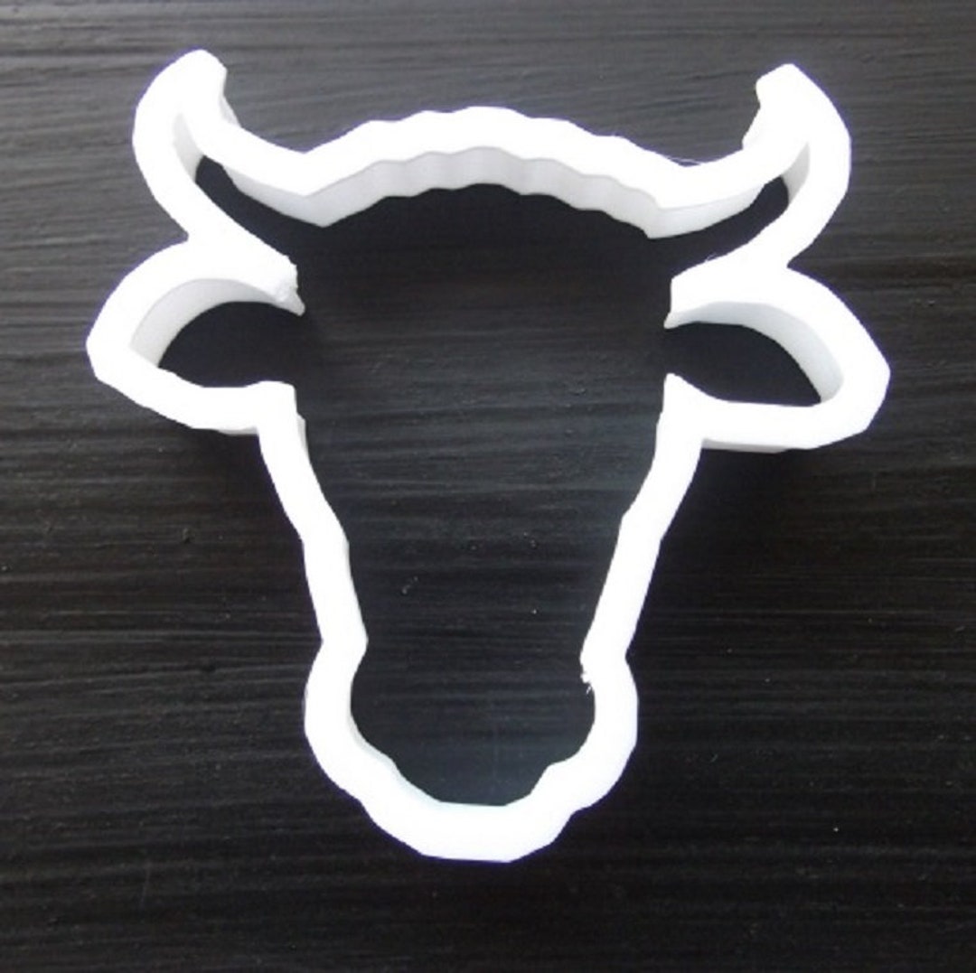 Cow Bull Face Shape Cookie Cutter Biscuit Pastry Fondant Stencil Animal ...