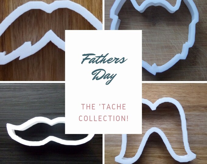 Beard/moustache Shape Cookie Cutters Biscuit Pastry Fondant Stencil 4 ...