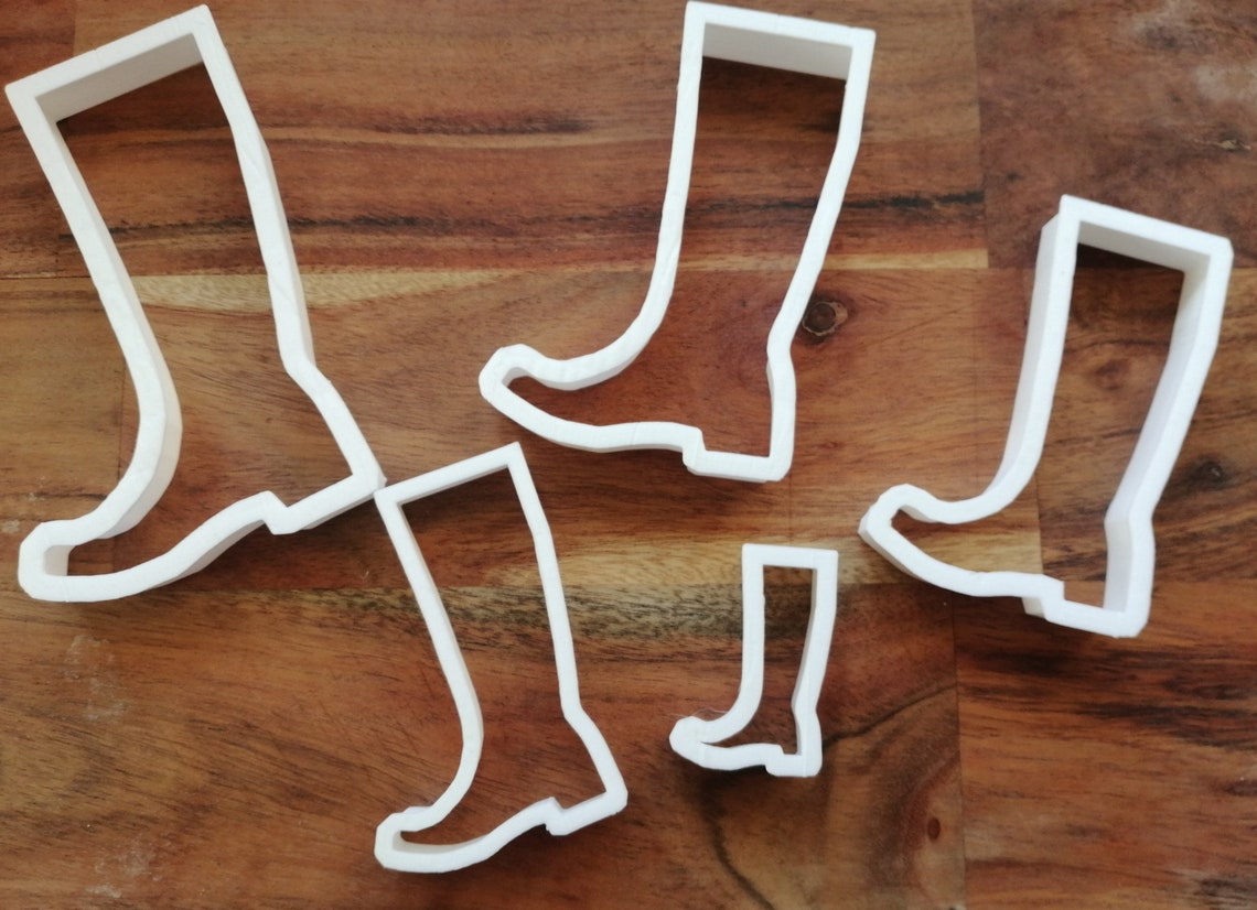 Wellie Welly Boot Cookie Cutter Biscuit Pastry Fondant Stencil - Etsy
