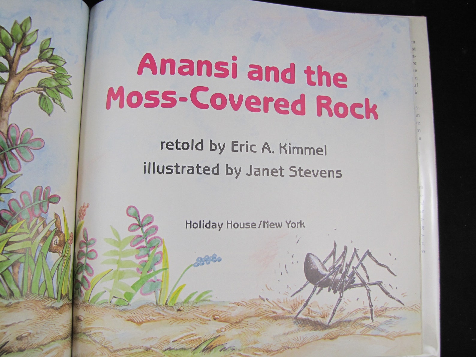 Anansi and the Moss-covered Rock // 1988 Hardback W Jacket // - Etsy