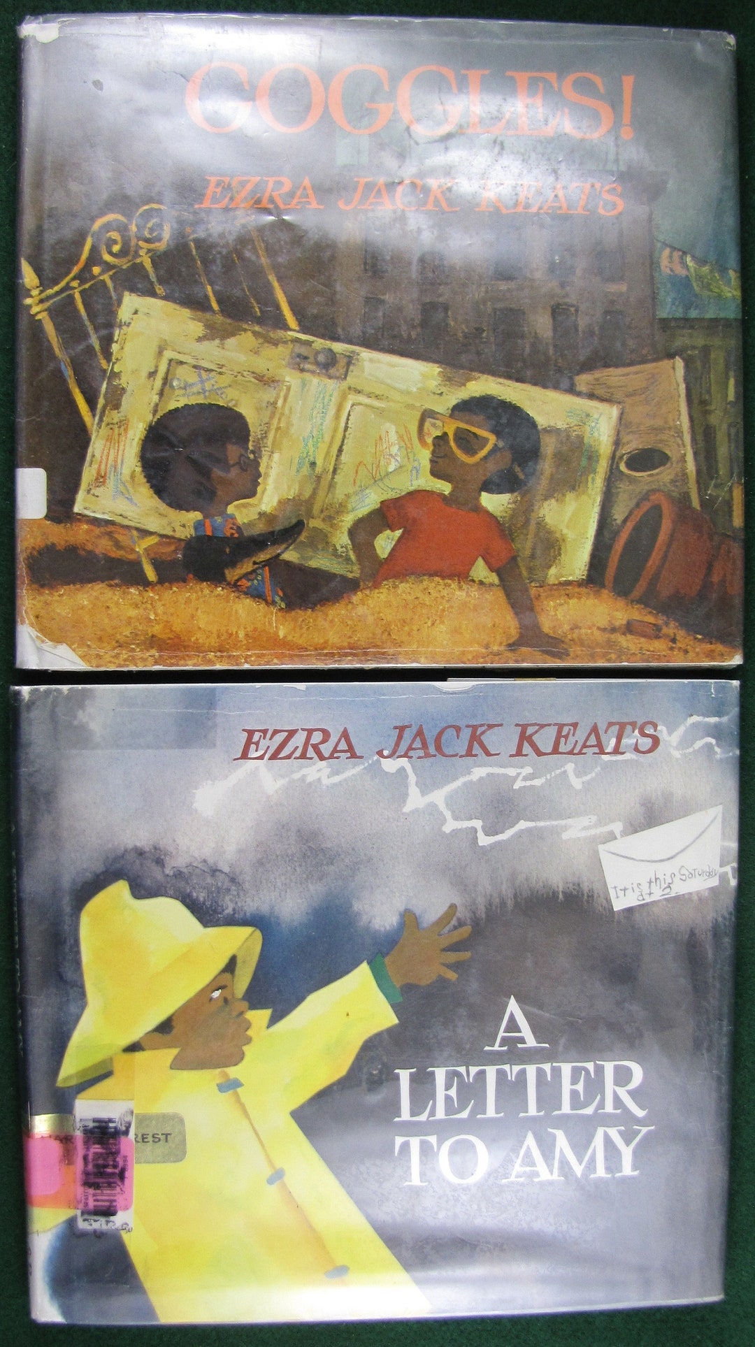 Goggles & Letter to Amy // 1968-1970 Hardbacks W Jacket/cover // Ezra ...