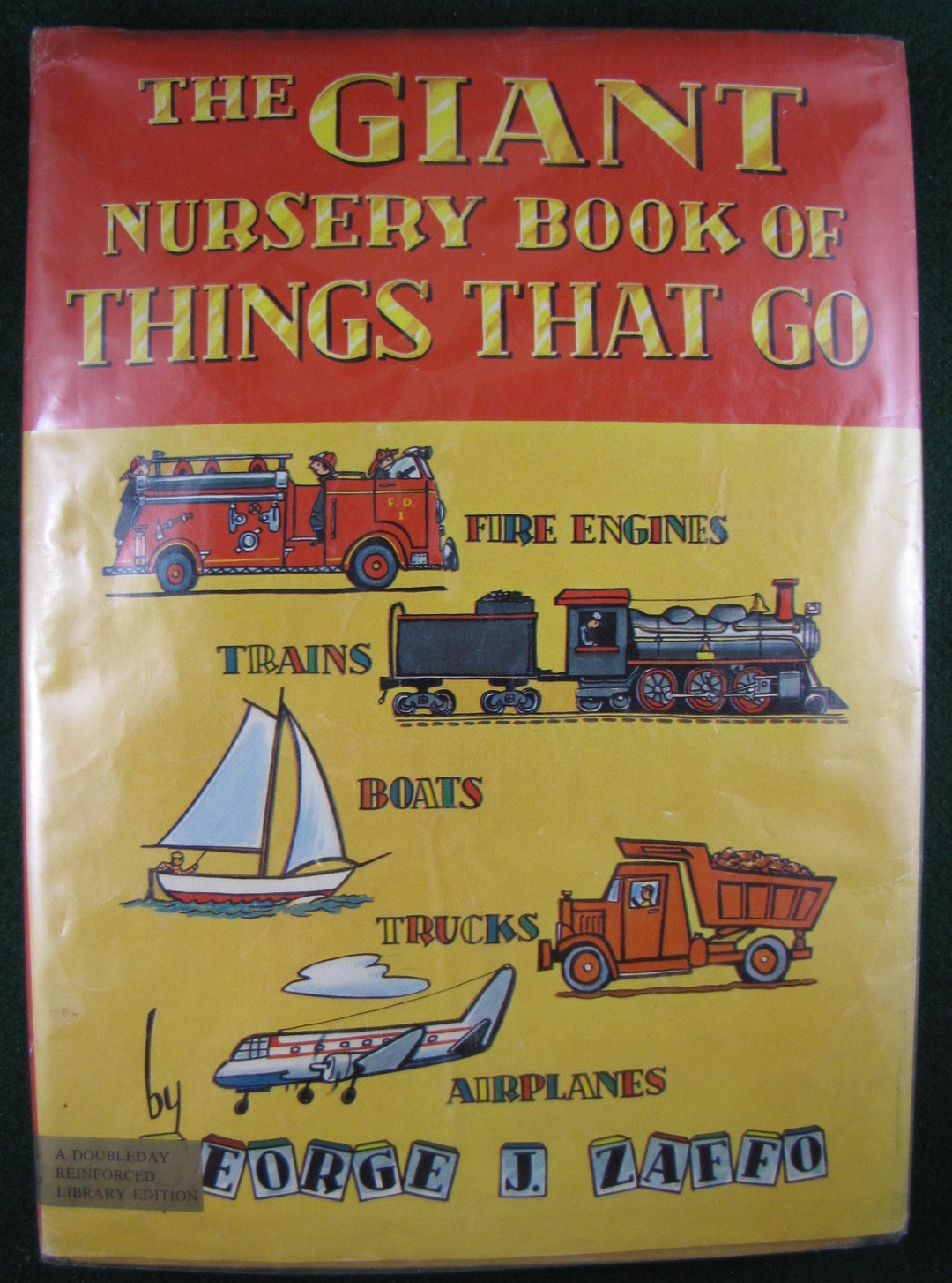 Giant Nursery Book of Things That Go // 1959 Hardback W Jacket & Cover ...