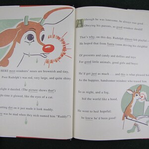 Rudolph the Red Nosed Reindeer // 1967 Hardback W Jacket & Cover ...