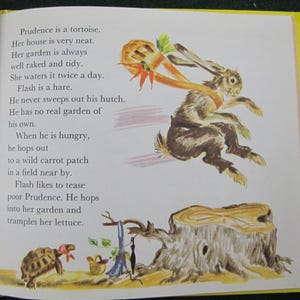 The Hare and the Tortoise // 1966 Hardback, Golden Press // Aesop's ...
