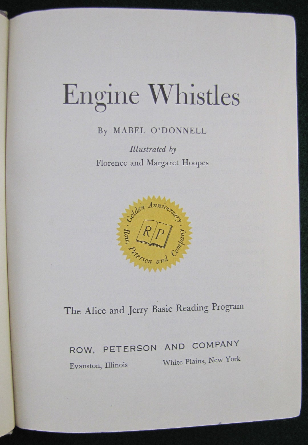 Engine Whistles // 1957 Hardback // the Alice and Jerry Books//reading ...