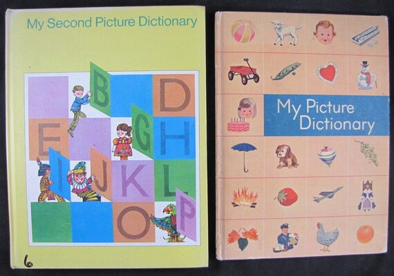 My Picture Dictionary & My Second Picture Dictionary // 2 Book | Etsy