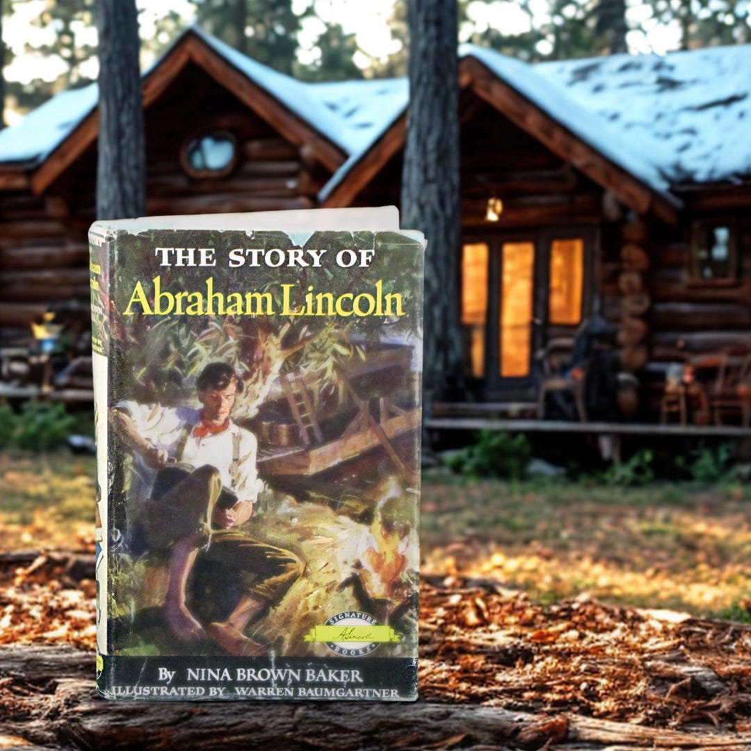 The Story of Abraham Lincoln // 1952 Hardback W Jacket // Signature ...