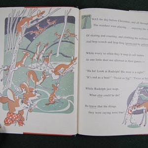 Rudolph the Red Nosed Reindeer // 1967 Hardback W Jacket & Cover ...