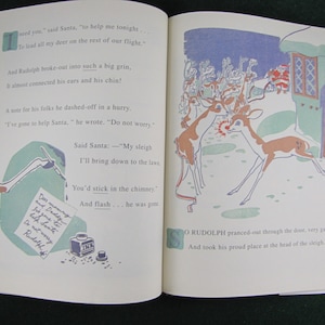 Rudolph the Red Nosed Reindeer // 1967 Hardback W Jacket & Cover // Written for Montgomery Ward ...