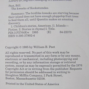 The Kweeks of Kookatumdee // 1985 Hardback W Jacket/cover Scarce Copy ...