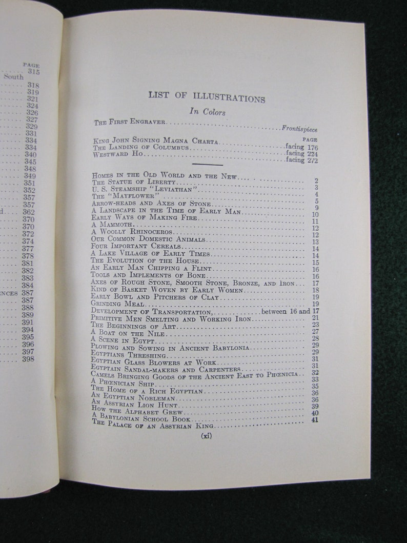 Our Beginnings in Europe and America, History Hardback, 1934 - Etsy