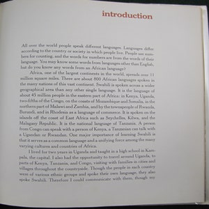 Moja Means One // 1971 Hardback W Jacket First Edition // Swahili ...