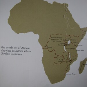 Moja Means One // 1971 Hardback W Jacket First Edition // Swahili ...