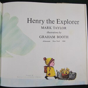 Henry the Explorer // 1966 Hardback W Jacket // Children's Picture Book ...