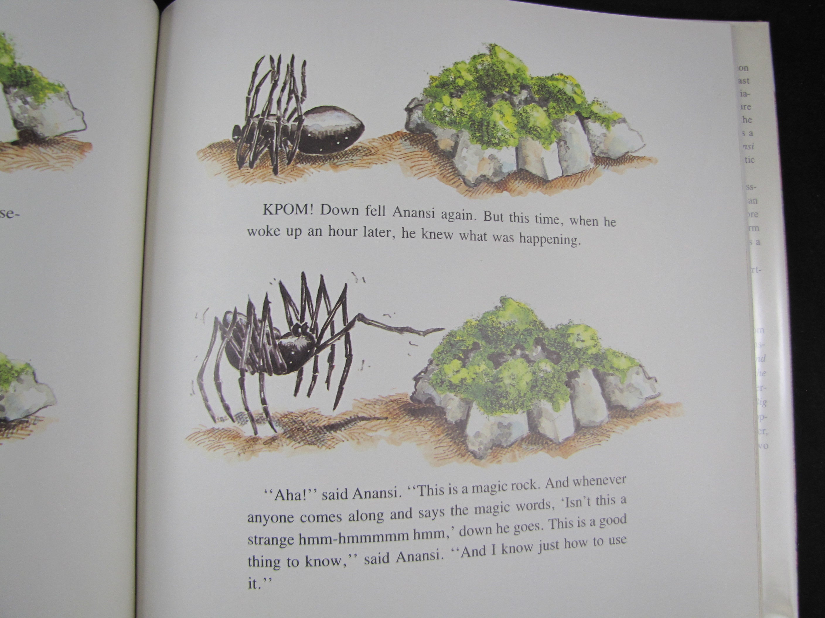 Anansi and the Moss-covered Rock // 1988 Hardback W Jacket // - Etsy