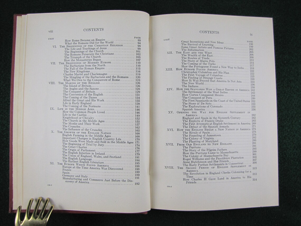 1934 "our Beginnings in Europe and America" History Hardback - Etsy