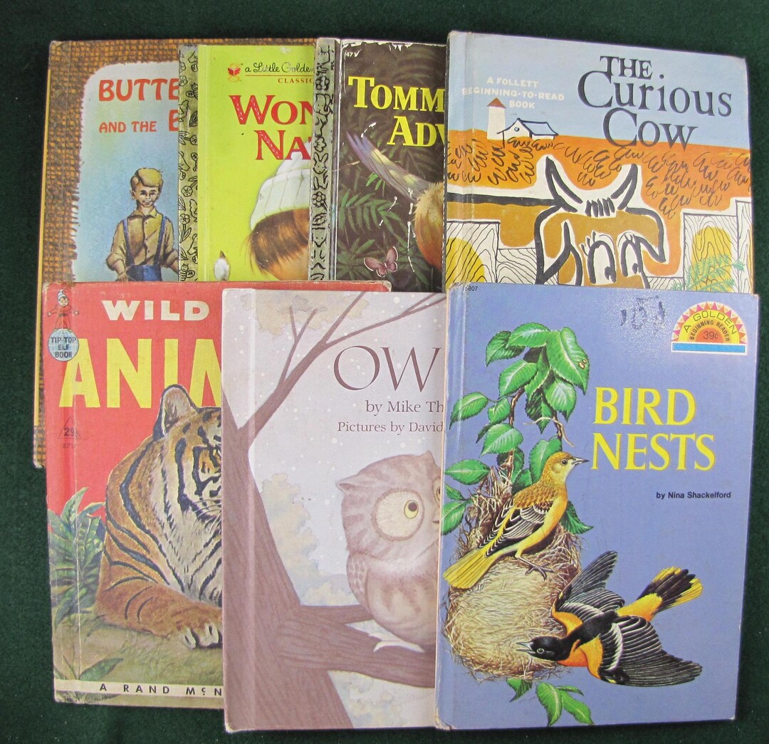 The Curious Cow & 6 More Animal Picture Books Hardbacks 1951-1985 ...