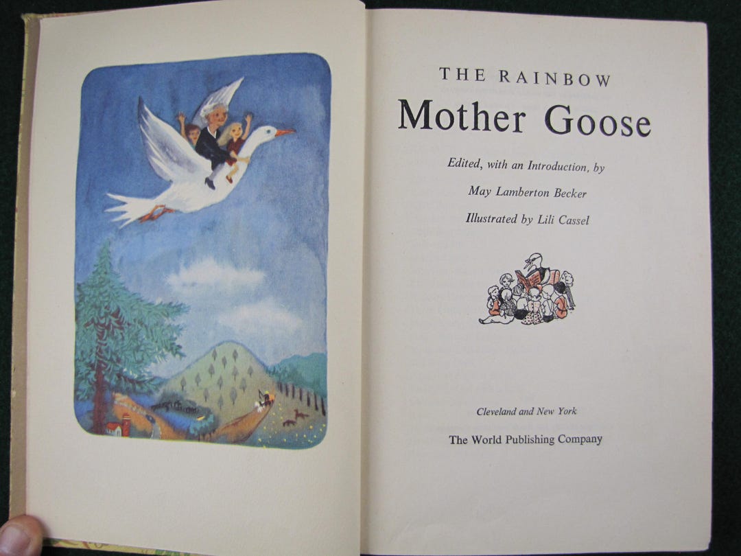 The Rainbow Mother Goose / 1947 Hardback // Children's Classic ...