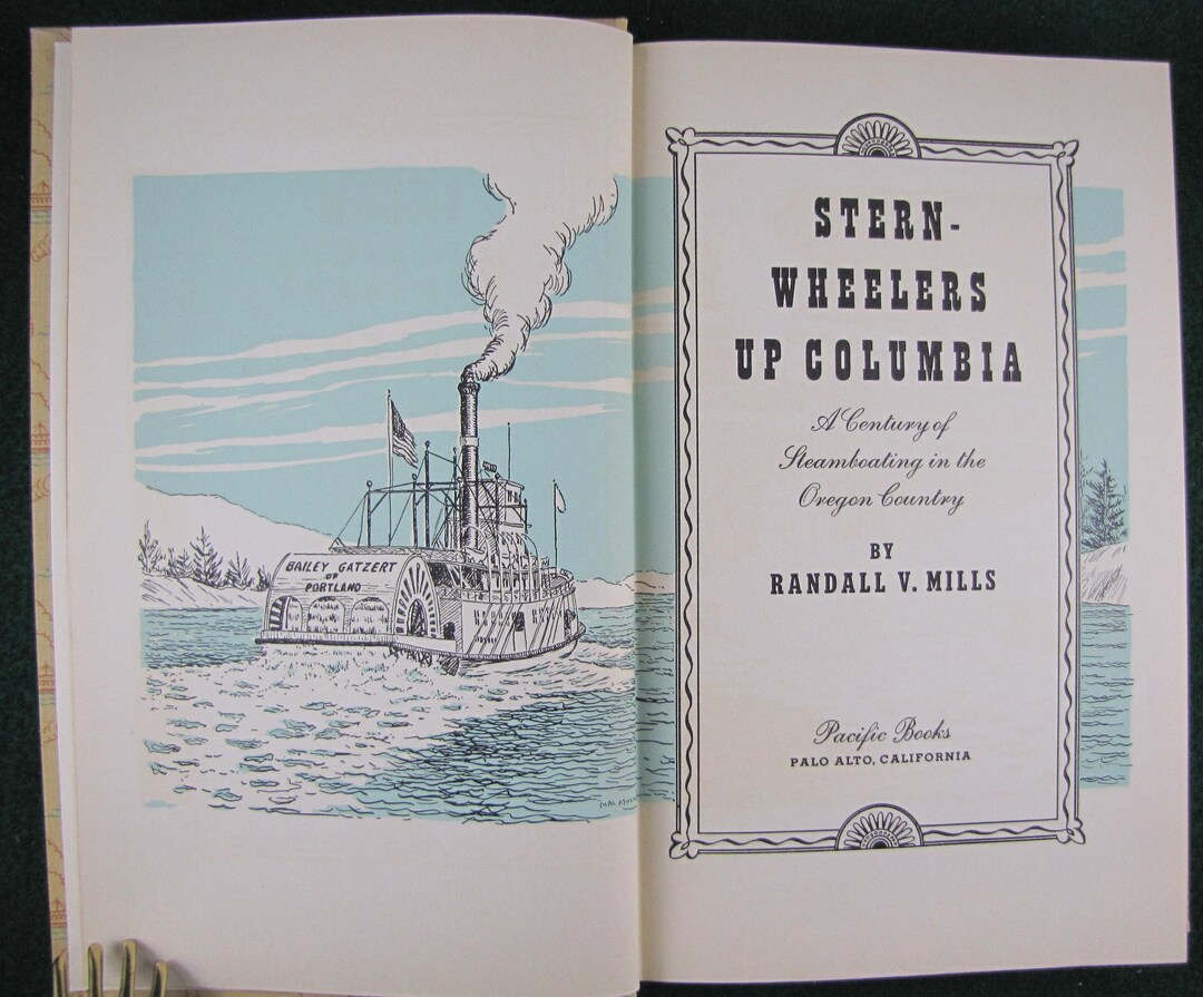 Stern-wheelers up Columbia // 1959 Hardback // Young Reader Chapter ...