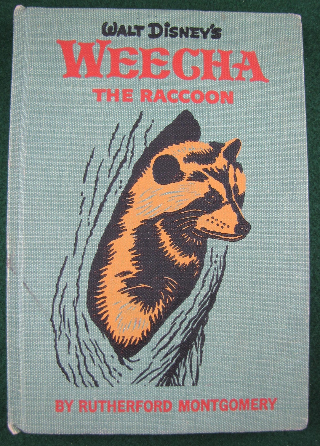 Walt Disney's Weecha the Racoon // 1962 Hardback // A Fact-fiction ...