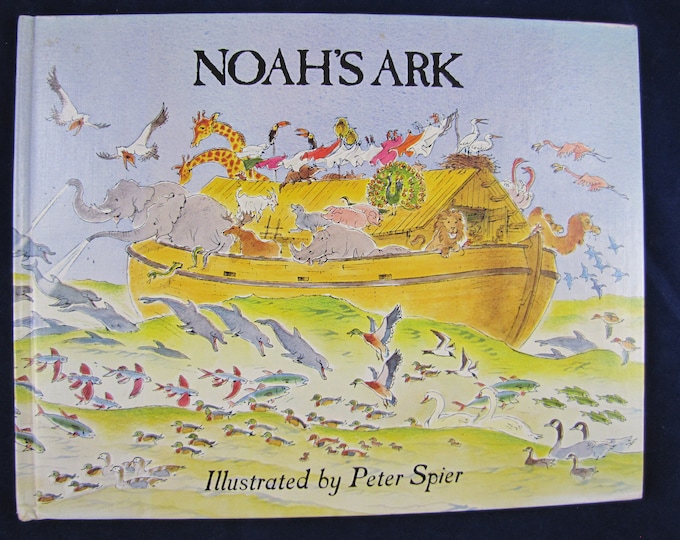 Noah's Ark // 1977 Hardback // Peter Spier Children's Picture Book // Caldecott Medal, Wordless ...