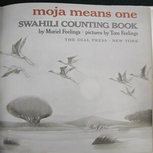 Moja Means One // 1971 Hardback W Jacket First Edition // Swahili ...