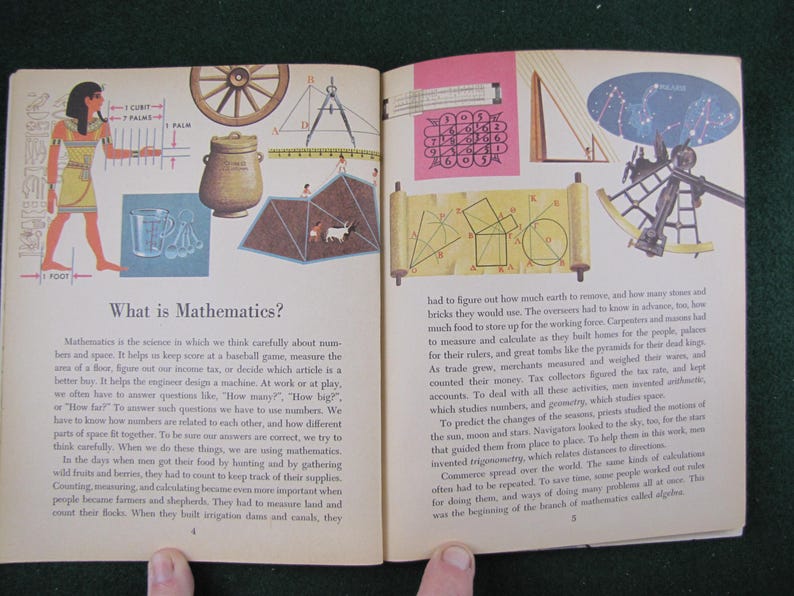 Mathematics, the Story of Numbers, Children's Book, 1958 Hardback ...