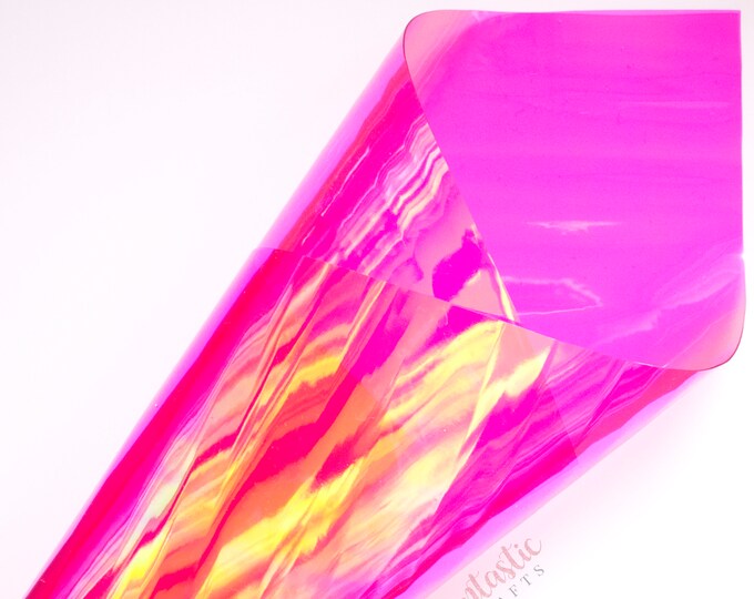 Transparent Rainbow Film PVC Laser Illusion Film Paper DIY Luggage ...