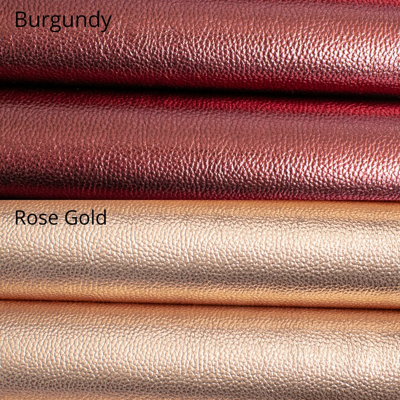 Textured Metallic Leatherette Fabric Sheets Shiny Vegan Faux - Etsy
