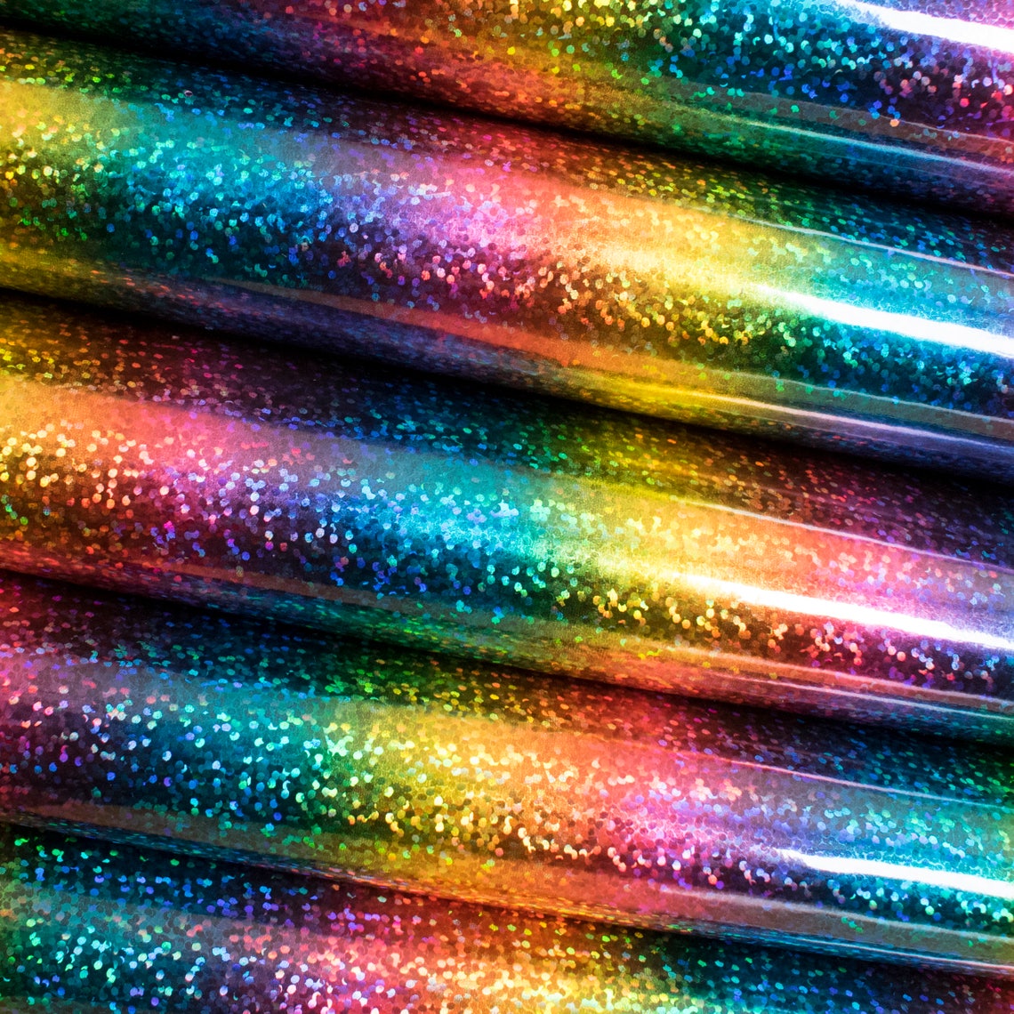 Holographic Rainbow Sparkles Mirrored Metallic Faux Leather - Etsy