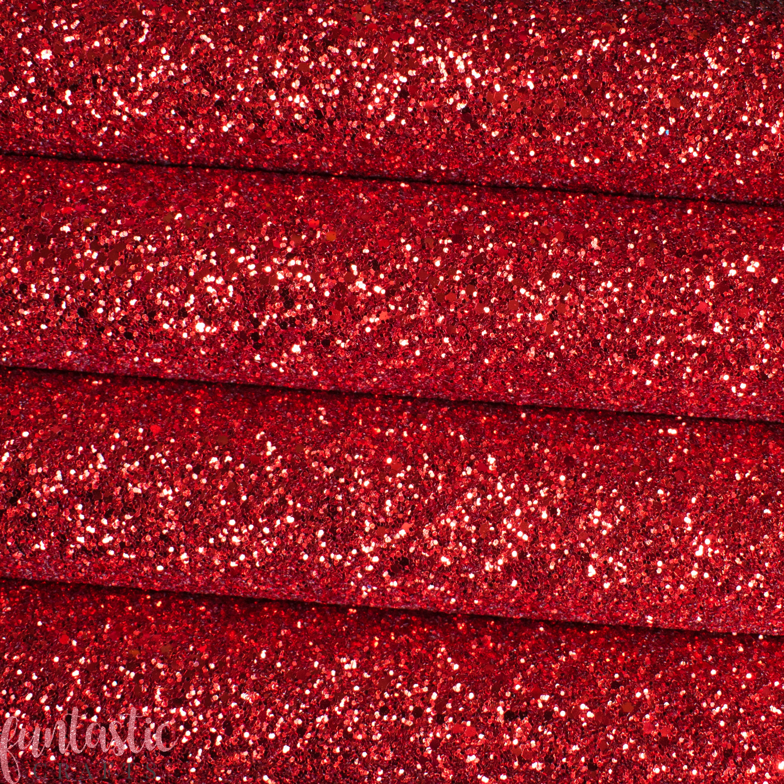 Red Chunky Glitter Fabric Sheet Premium Quality - Etsy
