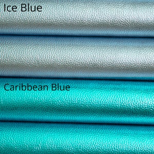 Textured Metallic Leatherette Fabric Sheets - Shiny Vegan Faux Leather ...