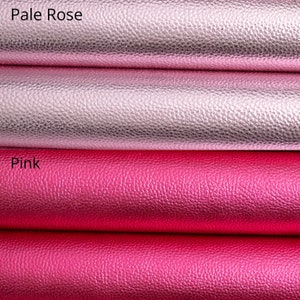 Textured Metallic Leatherette Fabric Sheets - Shiny Vegan Faux Leather ...