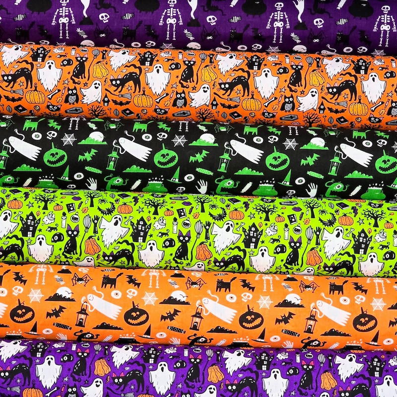 Halloween Fabric - Etsy