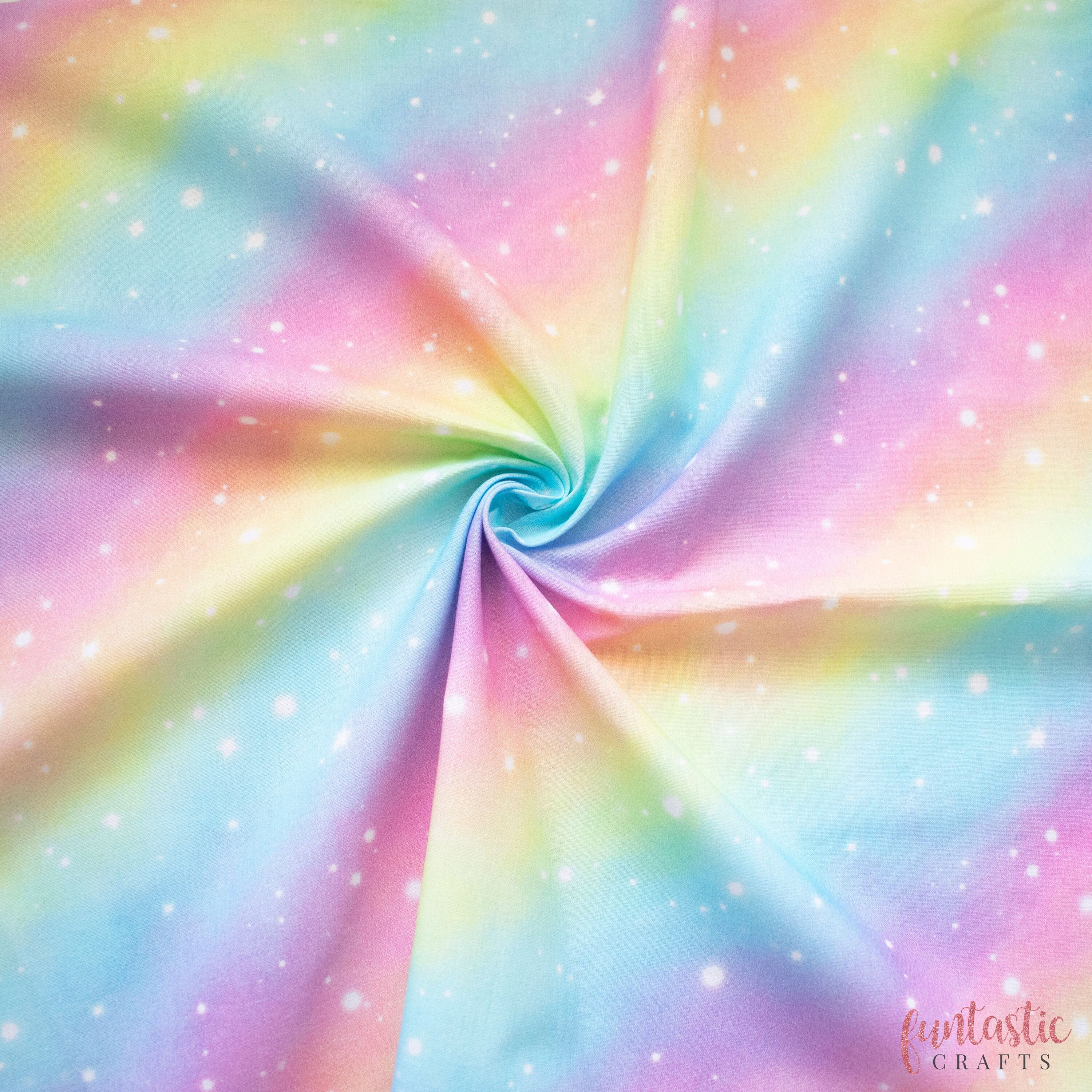 Pastel Colourful Rainbow Stars Speckled Galaxy Space 100% - Etsy