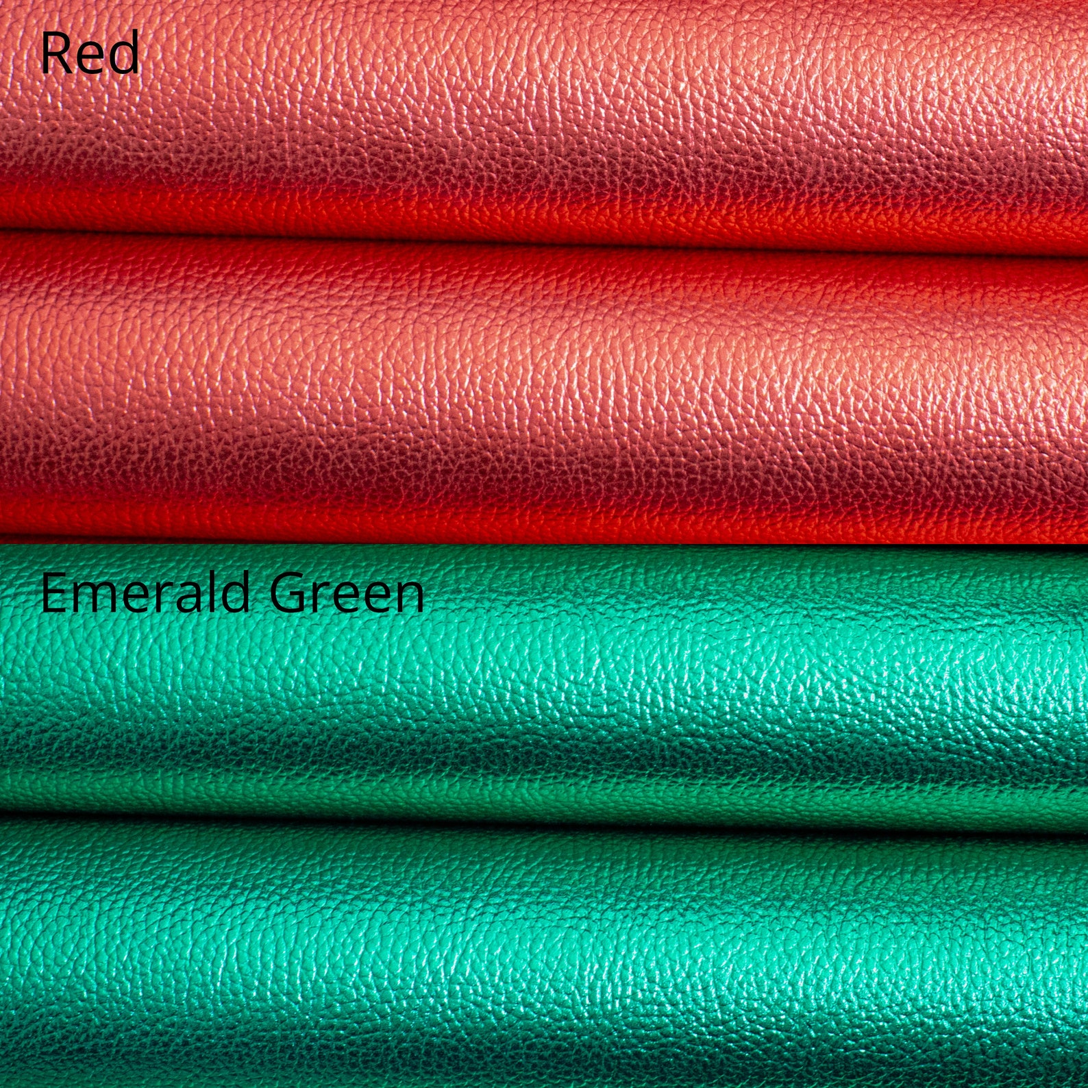Textured Metallic Leatherette Fabric Sheets - Shiny Vegan Faux Leather ...