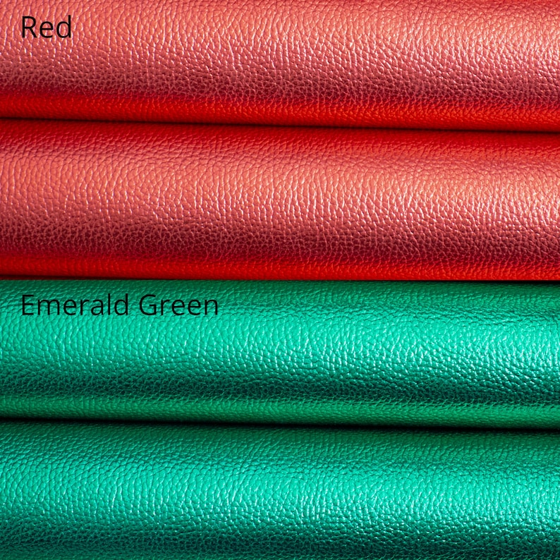 Textured Metallic Leatherette Fabric Sheets Shiny Vegan Faux - Etsy