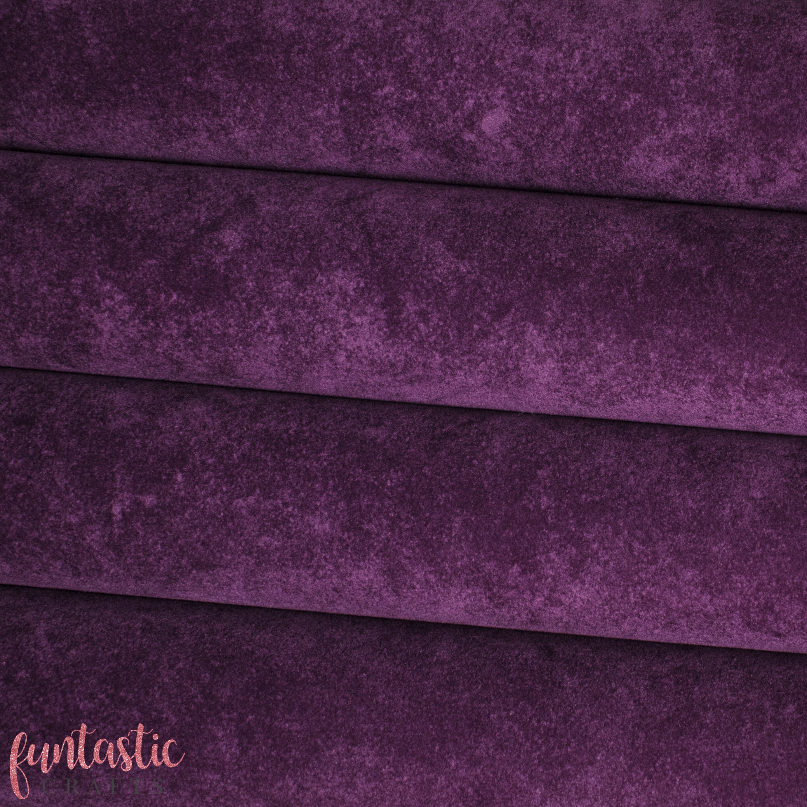 Plum Velvet Faux Leather Fabric Sheet - Velvet Leatherette Fabric for ...