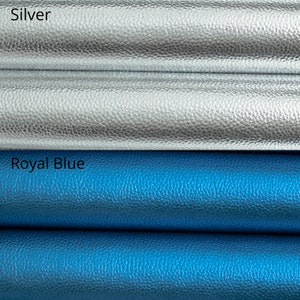 Textured Metallic Leatherette Fabric Sheets - Shiny Vegan Faux Leather ...