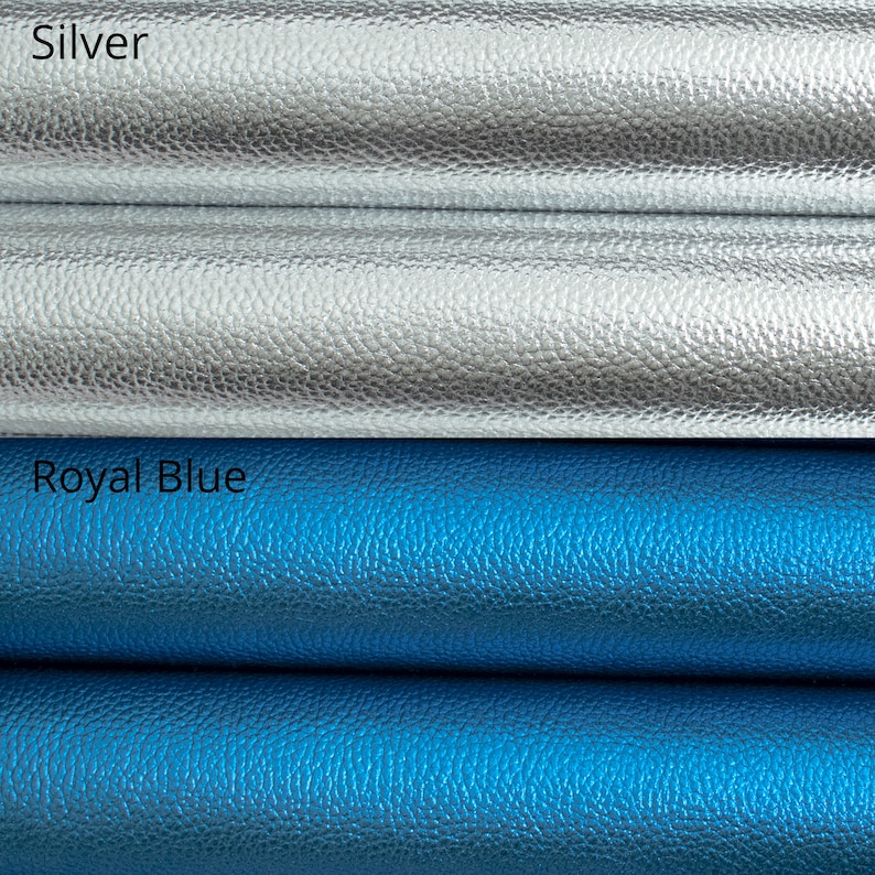Textured Metallic Leatherette Fabric Sheets Shiny Vegan Faux - Etsy