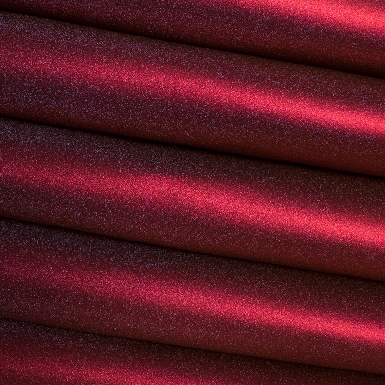 Red Shimmer Smooth Frosted Shimmer Metallic Faux Leather Sheet - Etsy
