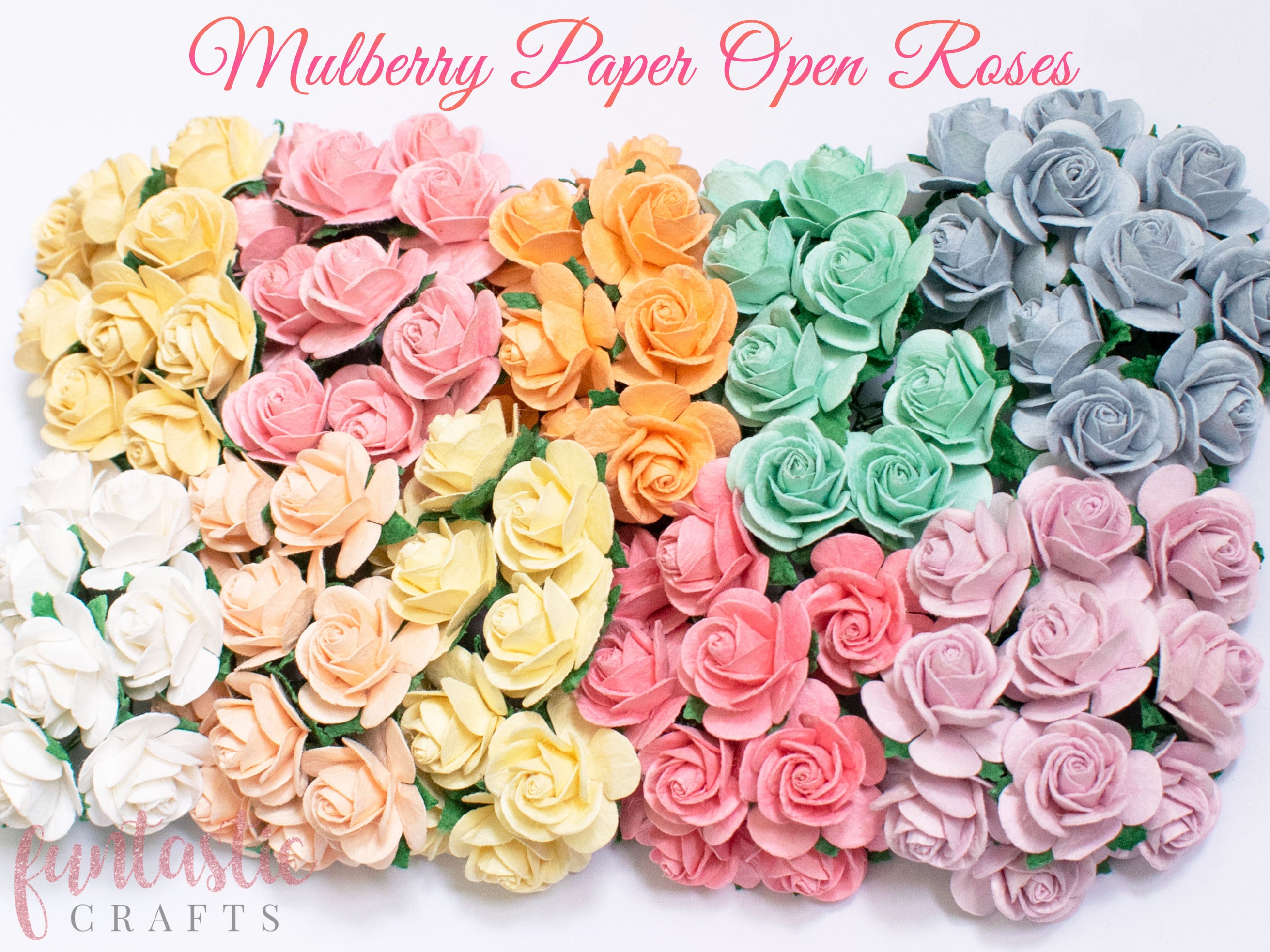 20 X Mulberry Paper Roses Small Handmade Paper Flowers 10mm - Etsy