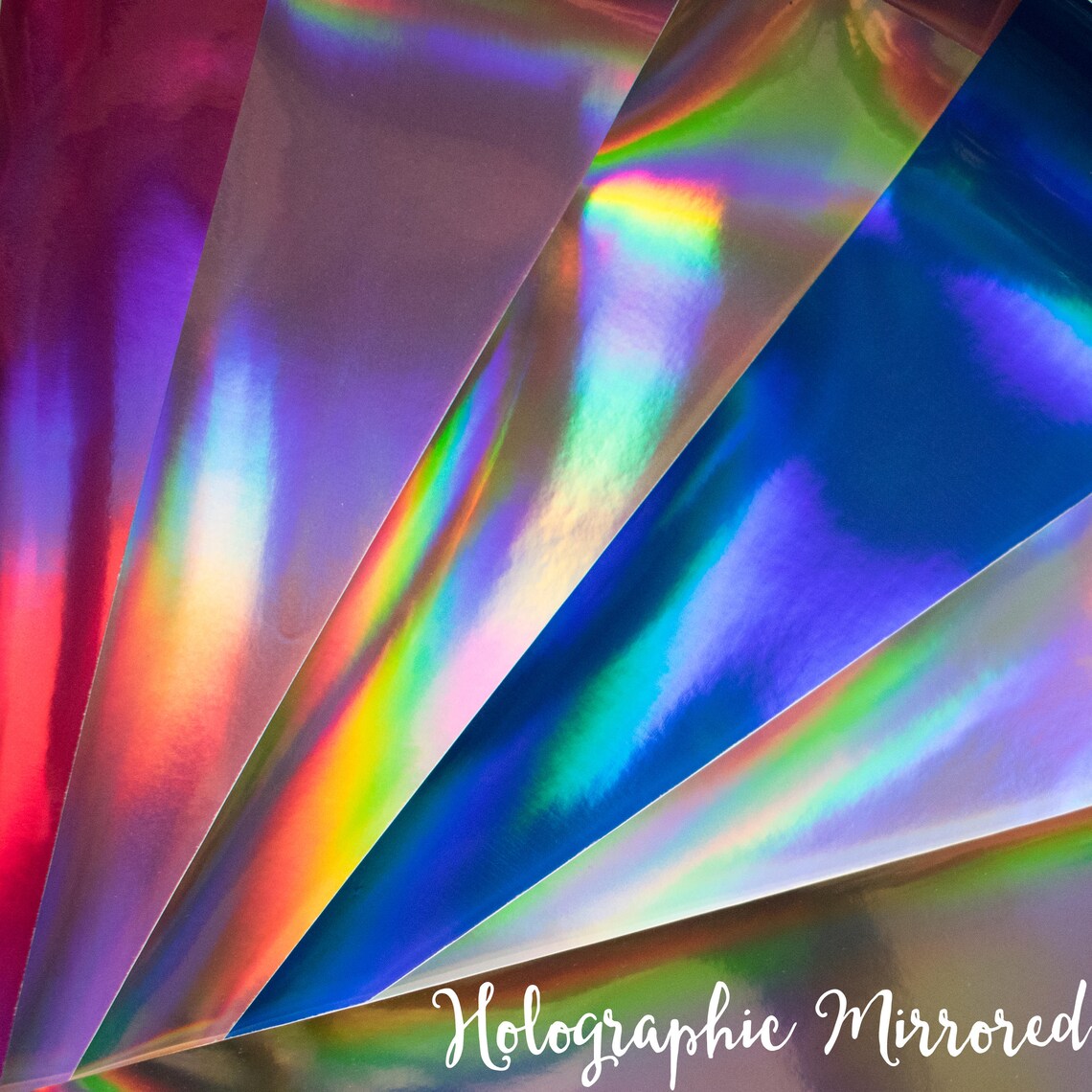 Holographic Hot Pink Mirrored Metallic Faux Leather Sheet | Etsy