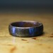 Oxidized Titanium Wedding Ring Hand Forged Hammered Ring Rustic Men's ...