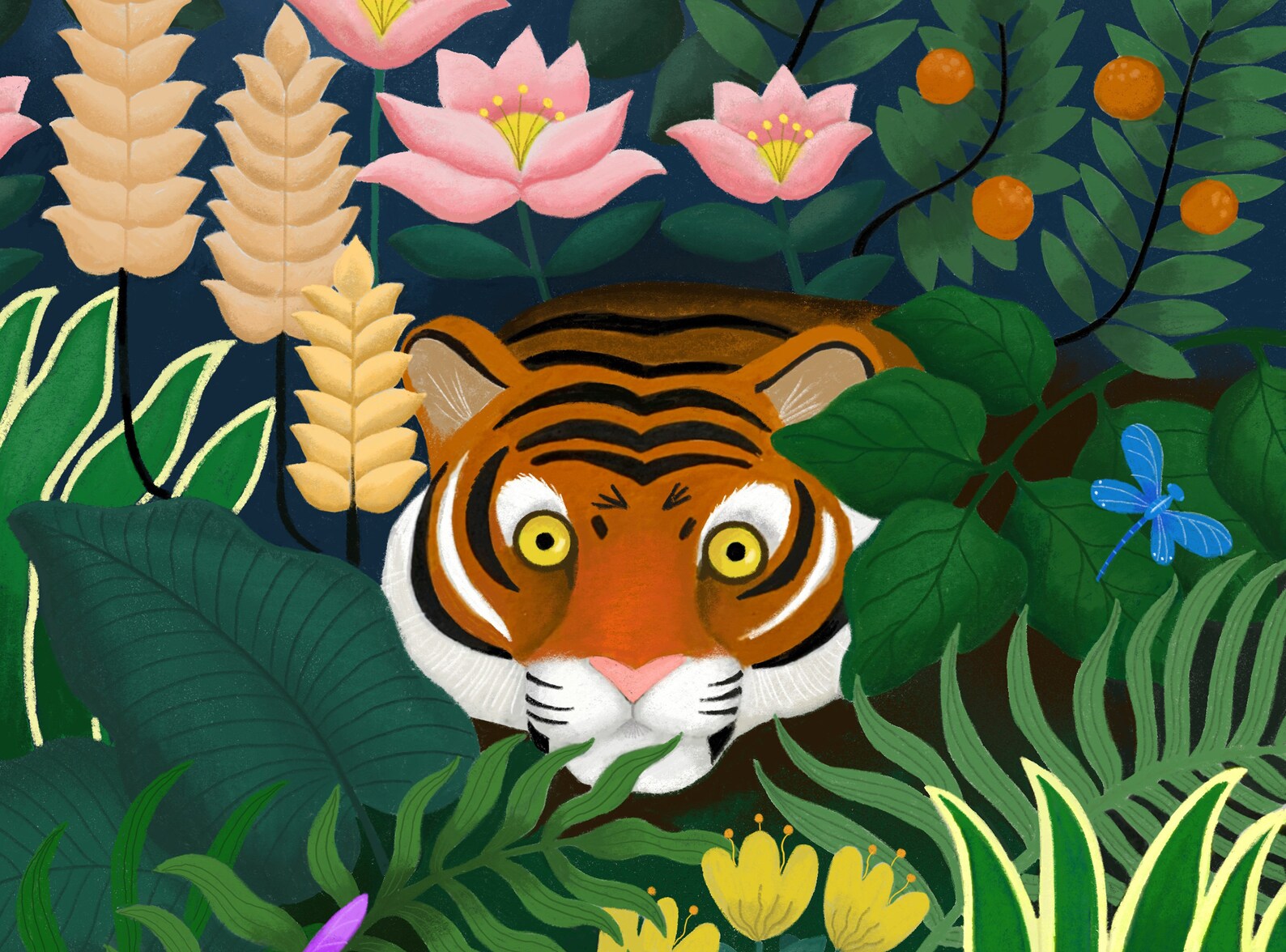 Henri Rousseau Style Prints Set of 3 Botanical Wall Art - Etsy