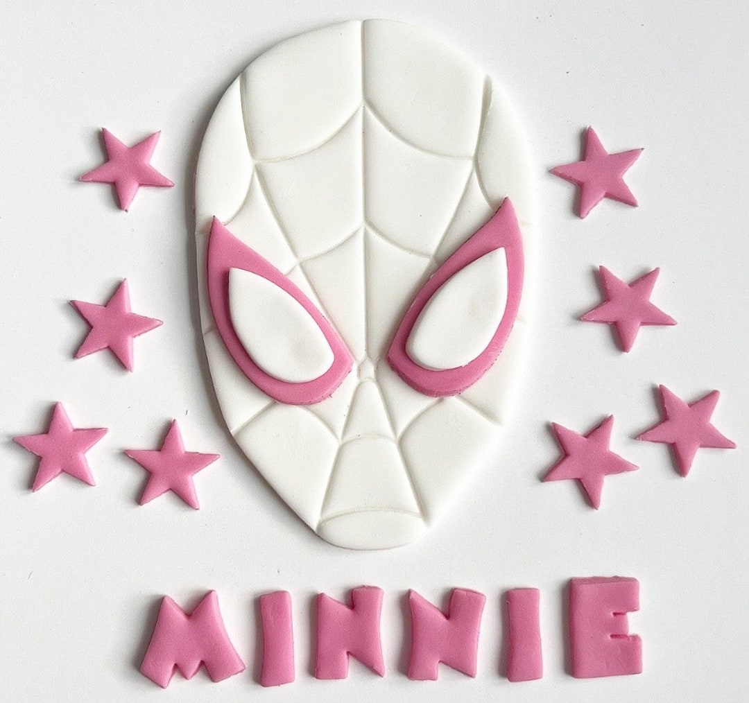 Edible Sugar Spider-woman Spider Verse Gwen Personalised Cake Topper ...