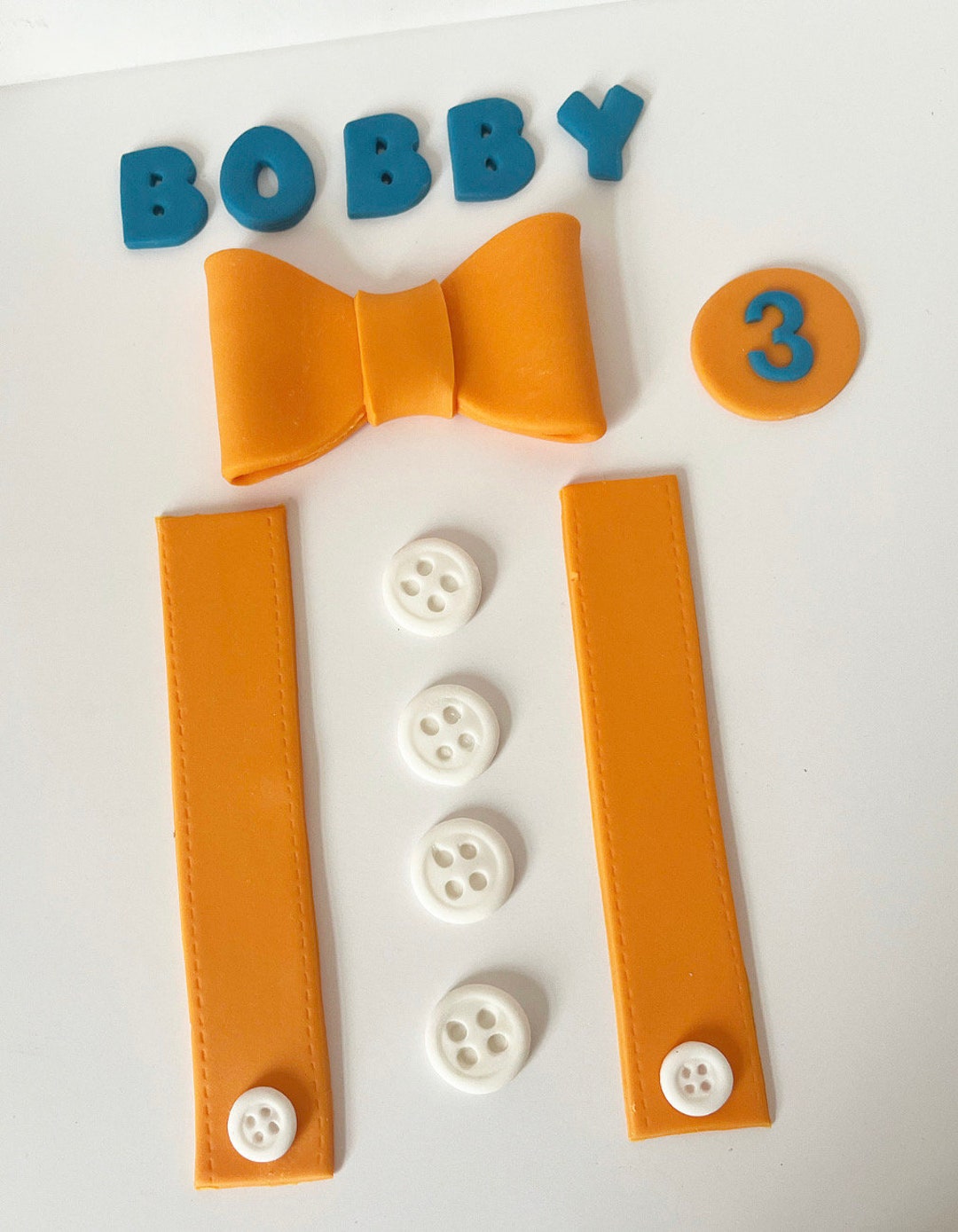 Blippi Edible Cake Topper Decorating Set Birthday Braces Bow - Etsy