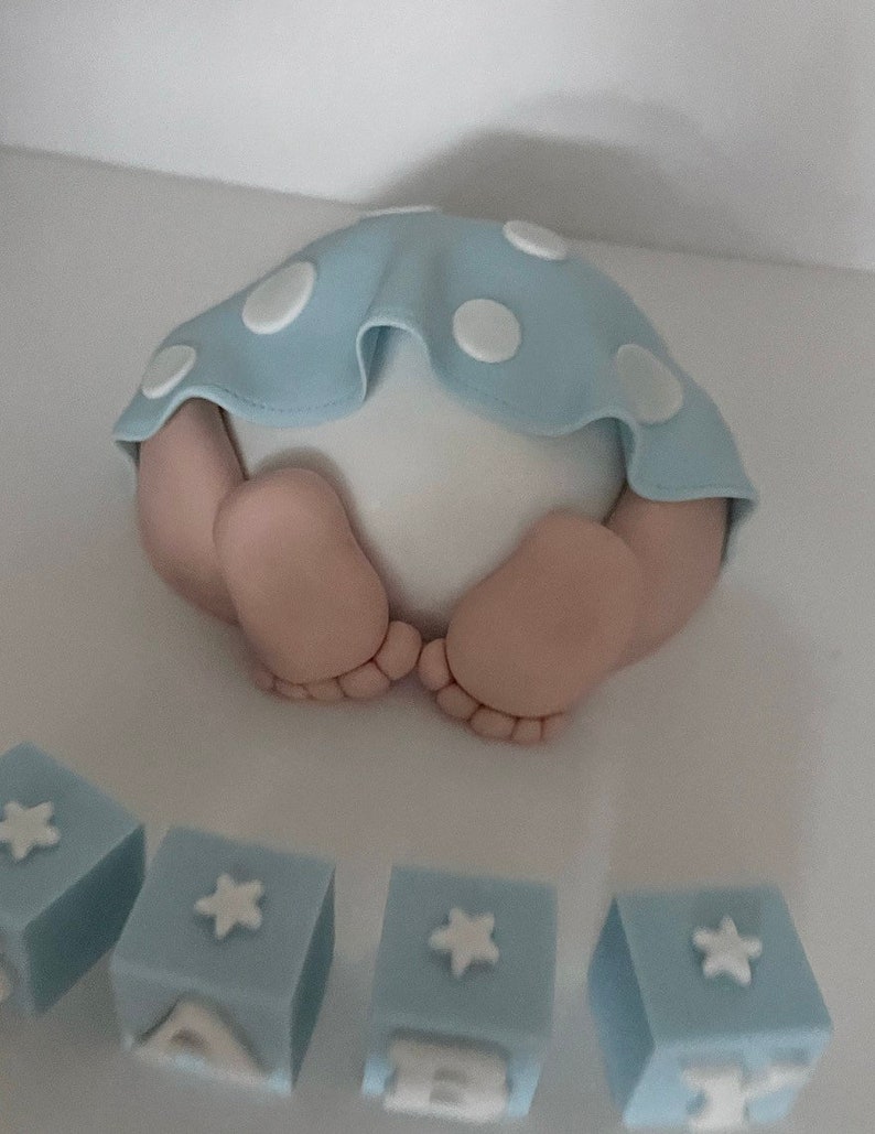 Cute Baby Bum and Feet Cake Topper 1st Birthday, Christening, Baby ...