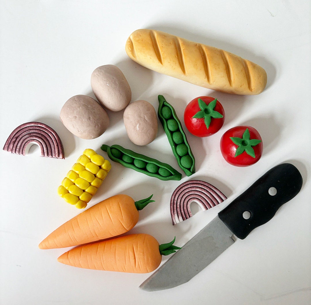 Chef Themed Food Fondant Cake Toppers Edible Decorations for Birthday ...