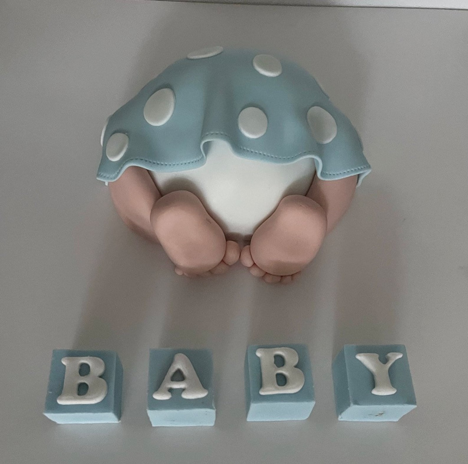 Cute Baby Bum and Feet Cake Topper 1st Birthday, Christening, Baby ...